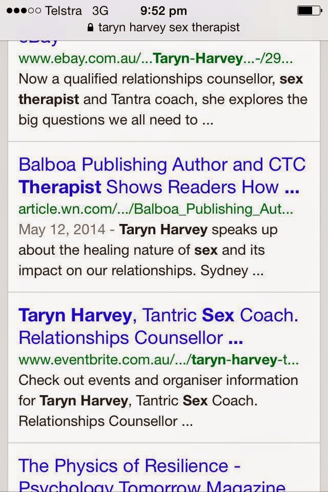 Taryn Harvey Tantra Sydney ; a uniquely empowering & healing experience" : Media