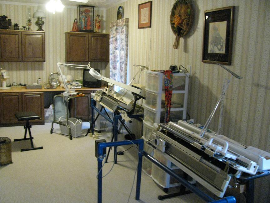 Stephanies Yarn Machine Knitting: Machine Knitting and Sewing Room