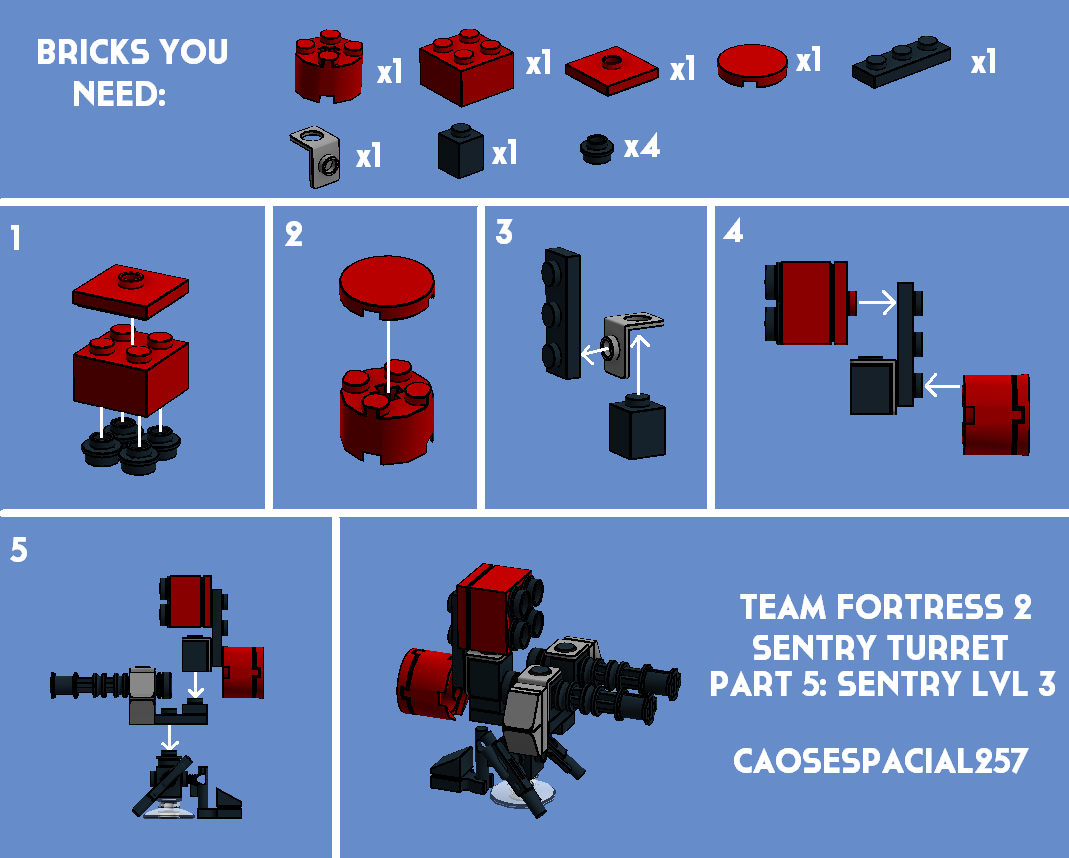 Caos Espacial: LEGO Team Fortress 2 - Sentry Turret