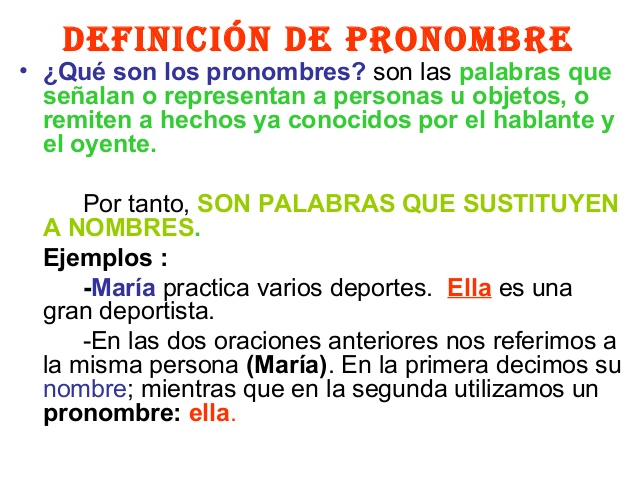 LENGUA Y LITERATURA ESO ESCOLAPIAS SORIA.: PRONOMBRES.