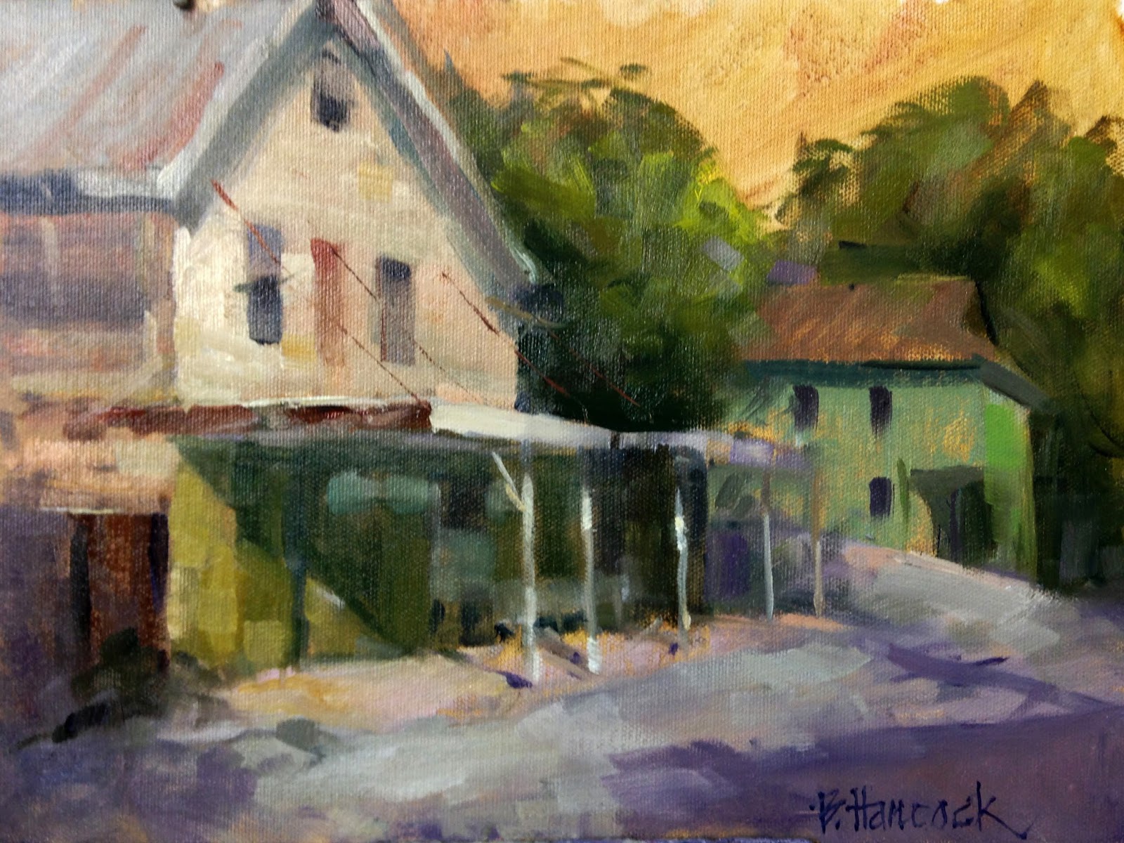 ** Bruce B. Hancock ** California Painter: Another Summer Morning in Locke