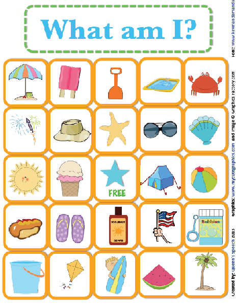 Straight Up Speech: What am I? Summer Edition