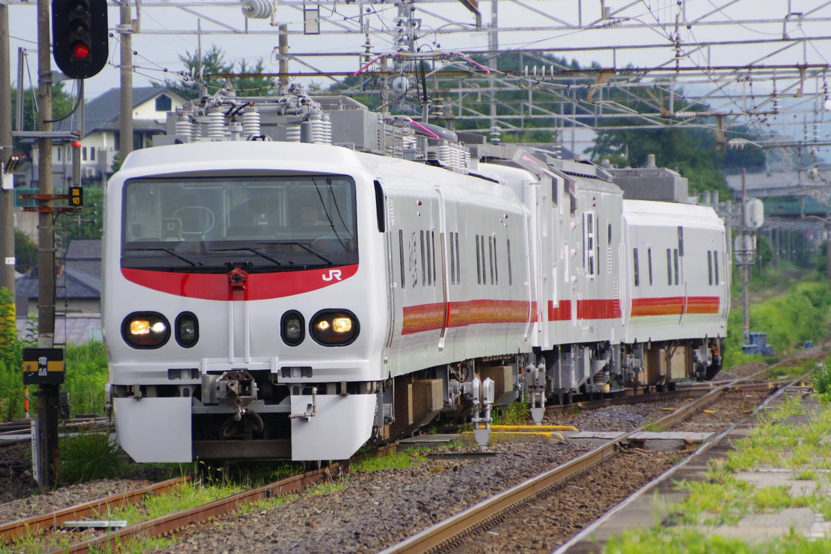 お気楽 鉄道の部屋: マヤ50を組み込んだ East i-E（E491系）回送を撮影