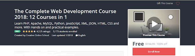 The Complete Web Development Course 2018: 12 Courses in 1 [ Udemy ...