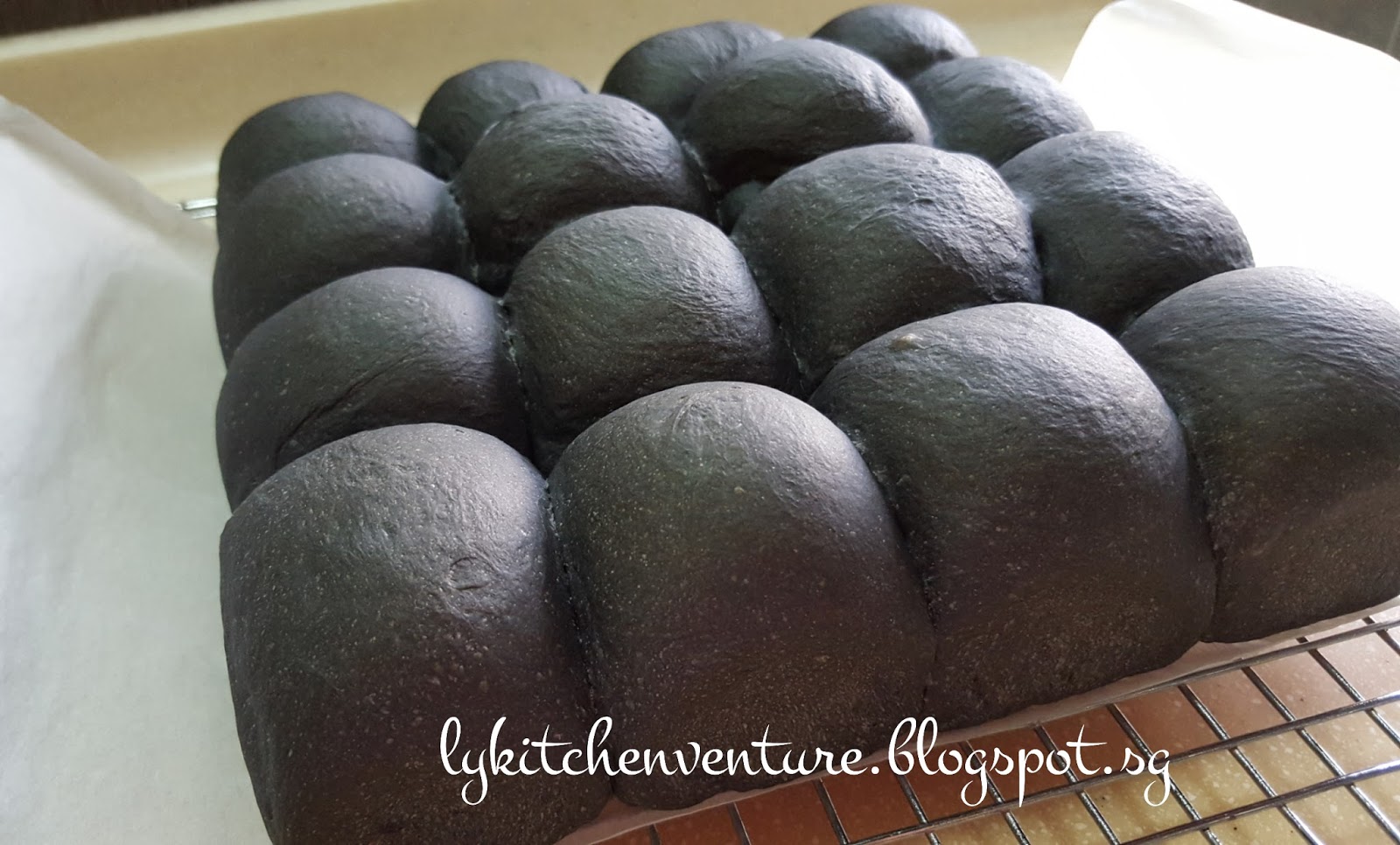 LY's Kitchen Ventures: Black Beauty Kaya Bun