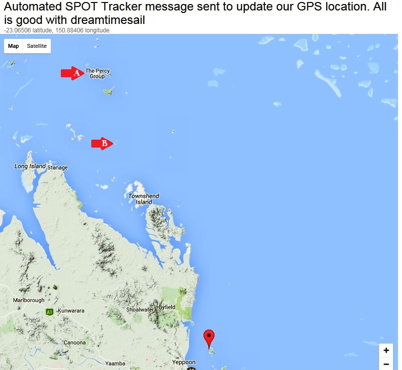 Dreamtime Sail: Sailing at Night - North Keppel to Hexham Island.