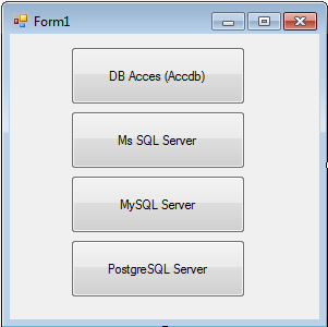 VB .Net 2017 Koneksi Database MySQL,Ms SQL Server, PostgreSQL and Ms Access