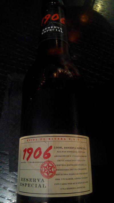 The Corner Of Beer: 1906 Special Reserve, Estrella Galicia