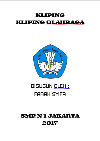 Kumpulan Contoh Cover Kliping Yang Baik Dan Benar