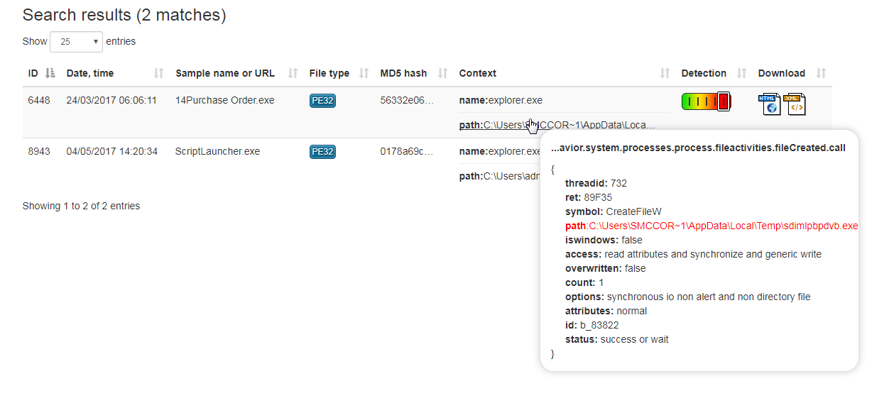 Deep Malware Analysis - Joe Sandbox View - the threat hunting & search ...