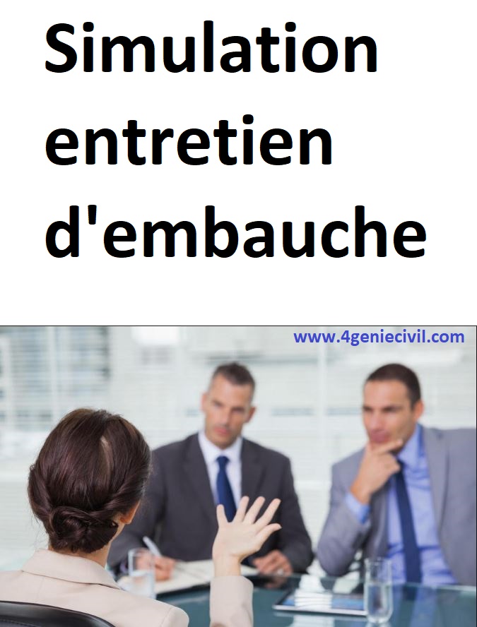 Exemple simulation entretien d'embauche questions et reponses pdf