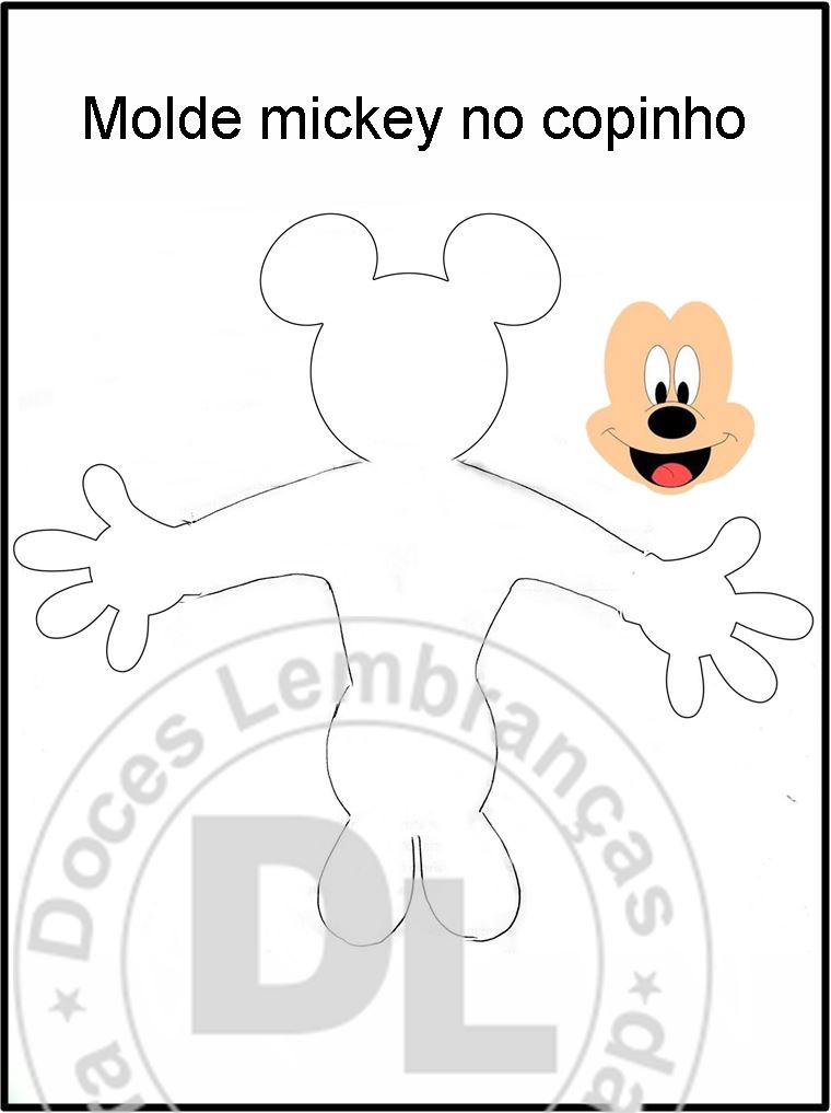 Eu Amo Artesanato: Lembrancinha do Mickey em Eva com Molde