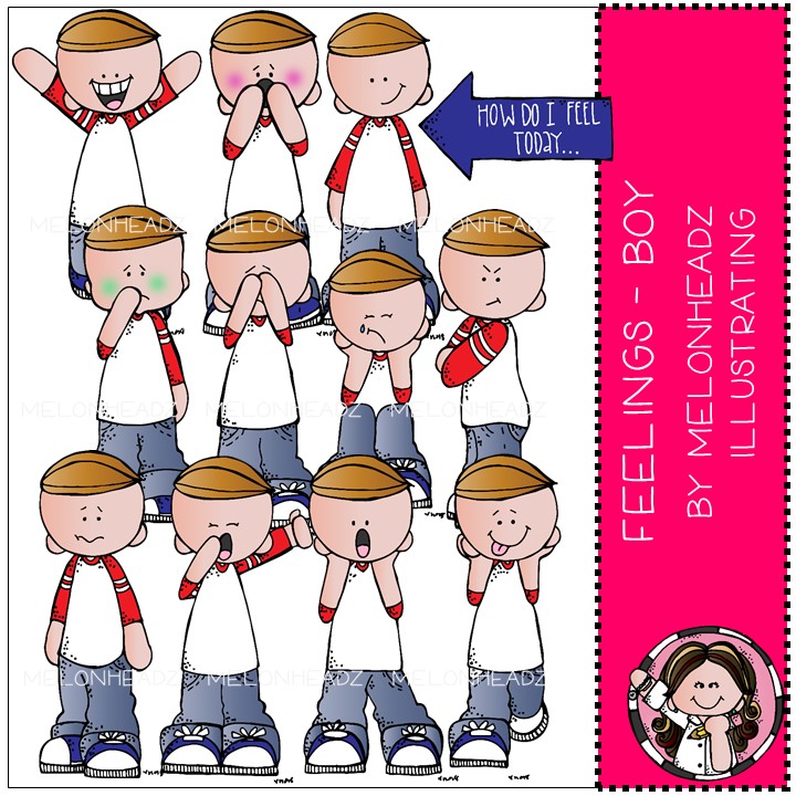Feelings clip art - Boy