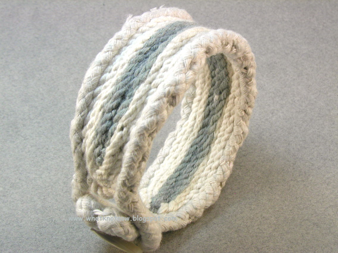 Knots and fiber bracelets: one button tutorial part 1 framework loop ...