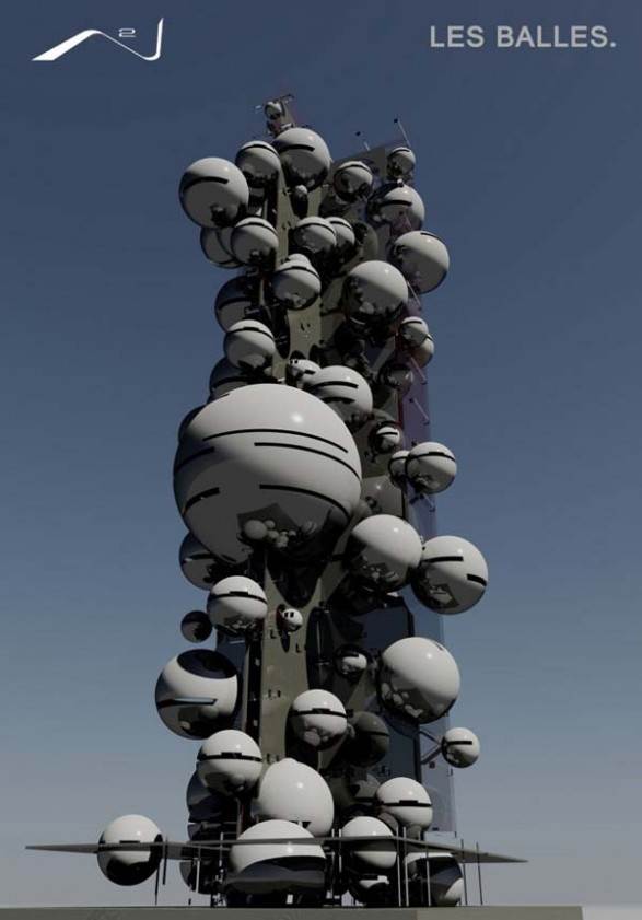 LES BALLES Tower, Great Architecture Designed by Andritsos Architect ...