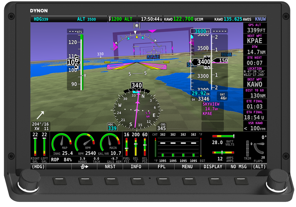 Dynon Preflight Brief: 10" SkyView HDX Displays now Shipping