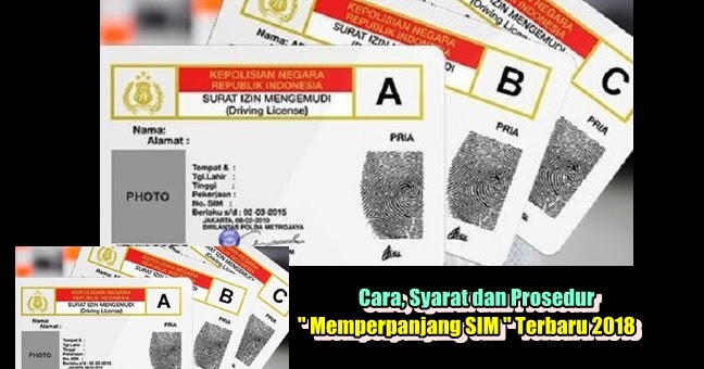 Cara, Syarat dan Prosedur " Memperpanjang SIM " Terbaru 2020 - elruth.com