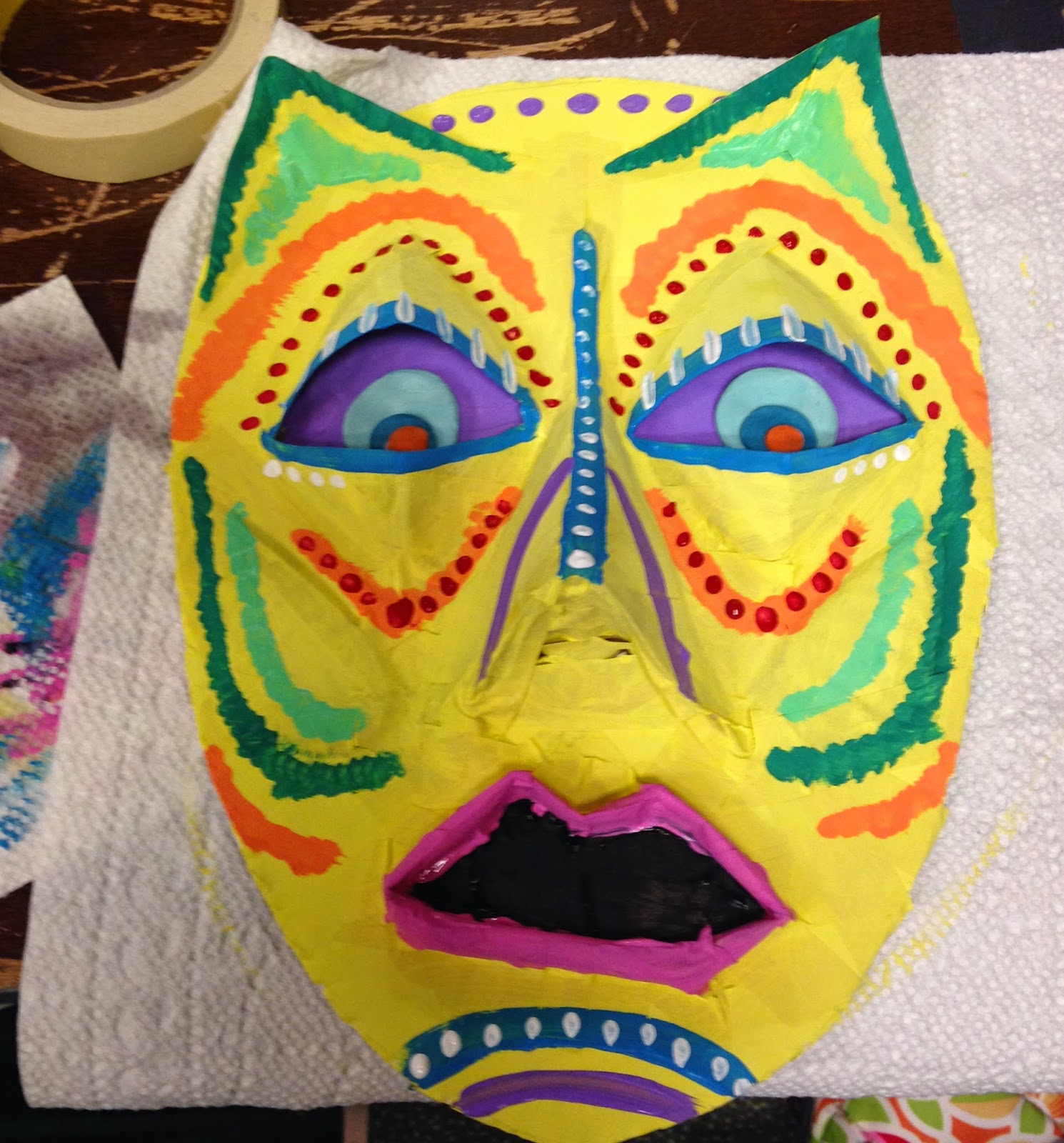 Art Room Blog: Mask Making workshop...