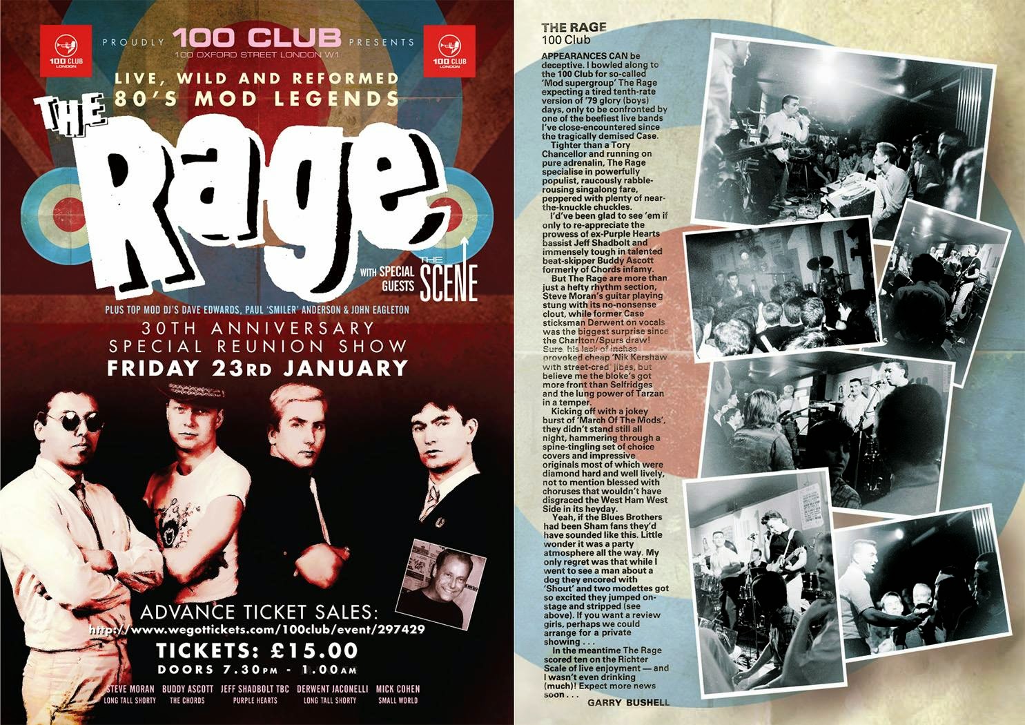 Modernist Society: The Rage - 30th Anniversary gig at the 100 Club ...