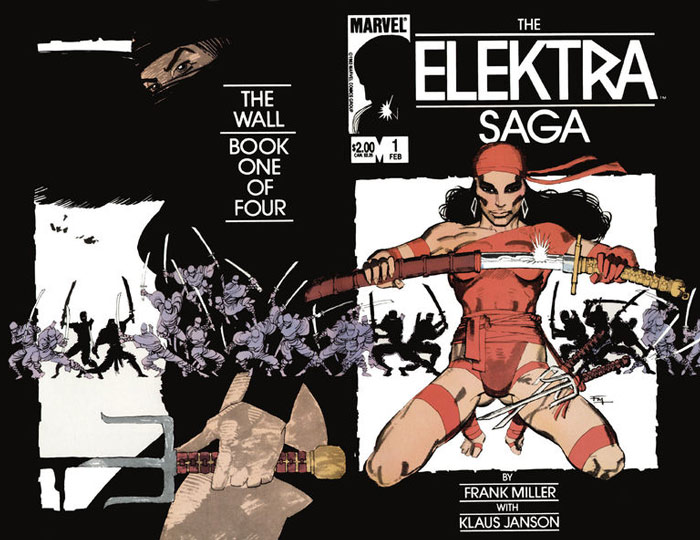 Marvel Comics of the 1980s: 1984 - Anatomy of a cover - Elektra Saga #1