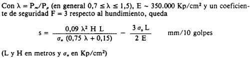 APUNTES INGENIERÍA CIVIL: Pilotes: Fórmulas de hinca: Engineering News ...