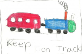 "Keep on Track" Project: Clay trains