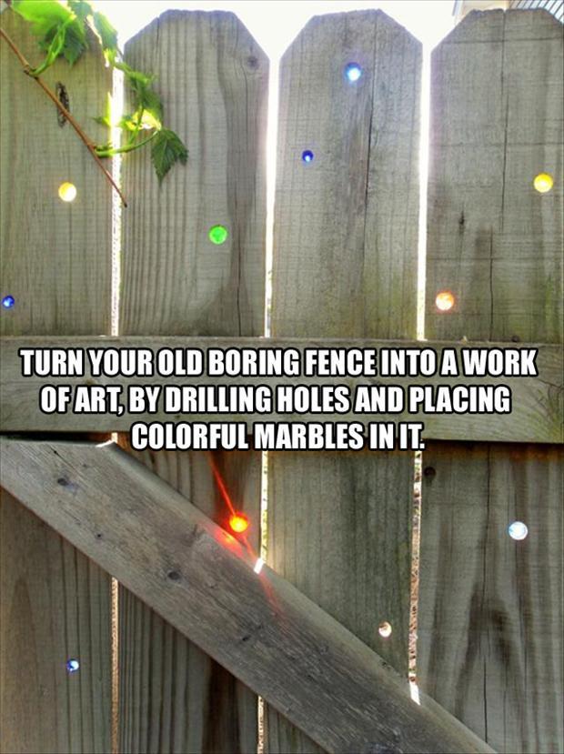 I Have Seen The Whole Of The Internet: Marble Fence Idea