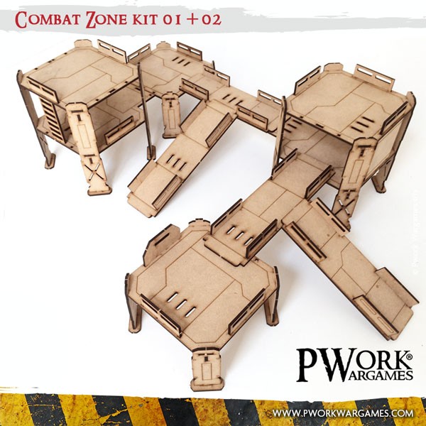 Wargame News and Terrain: Pwork: MDF Scenery - Combat Zone! Pwork ...