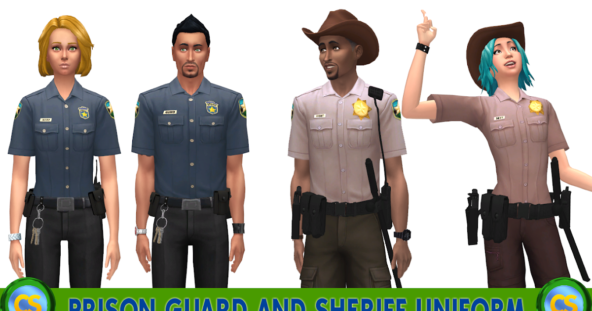 Prison Guard and Sheriff Uniform ~ Cepzid Sims