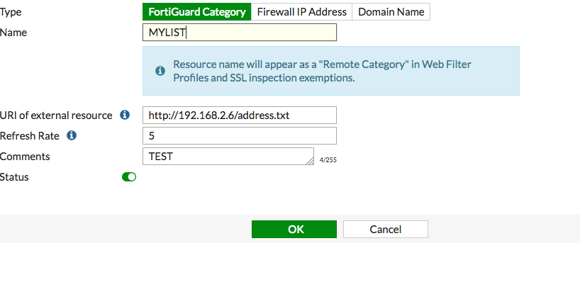 Ken Felix Security Blog: Using FortiOS external resource list