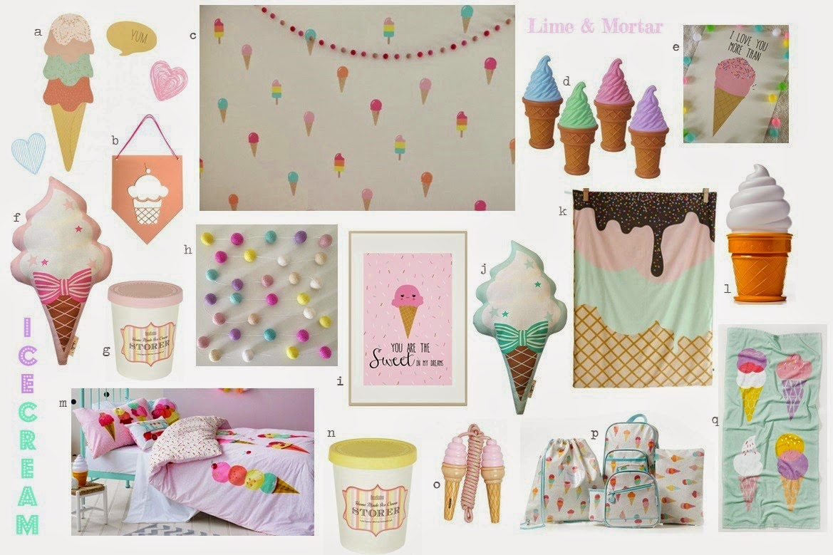 Lime & Mortar: Delicious Ice Cream Bedroom