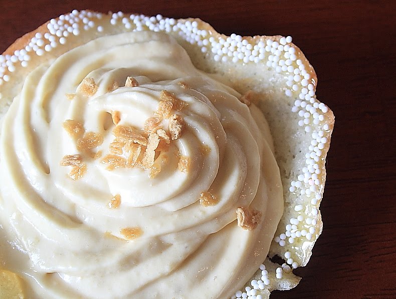 Lemon Drop: Maple Mousse in Tuile Bowls