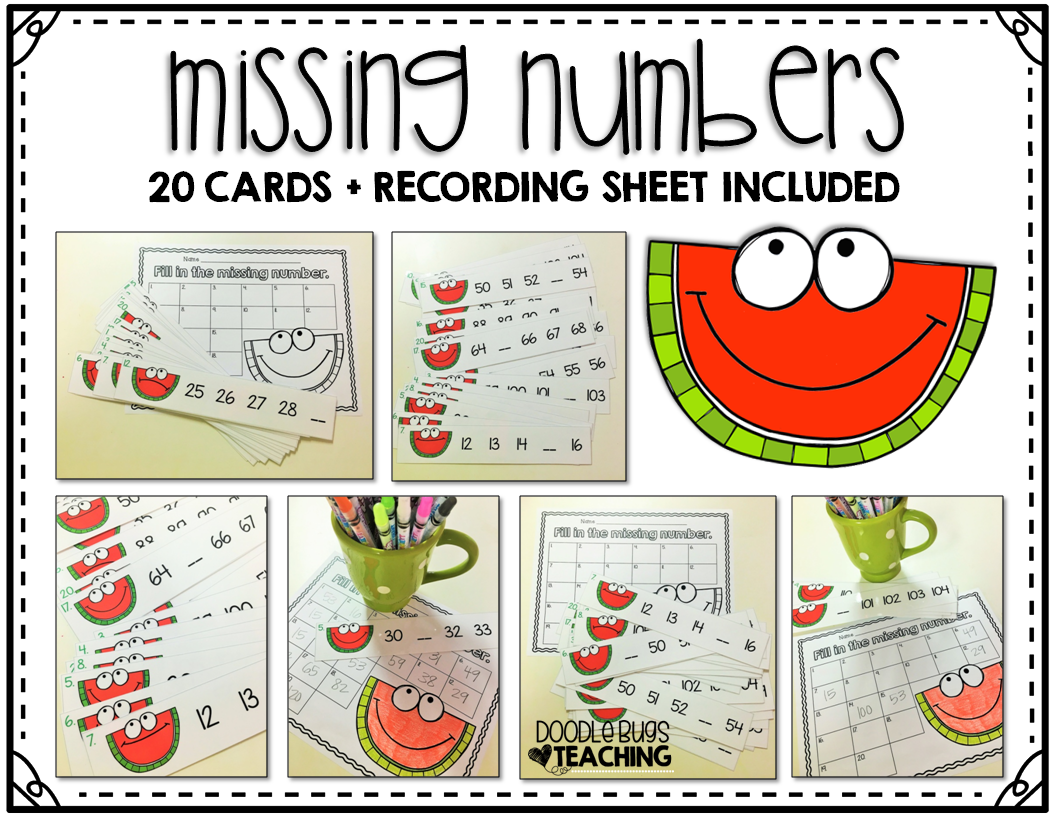 Doodle Bugs Teaching {first grade rocks!}: Wacky Watermelon Math ...