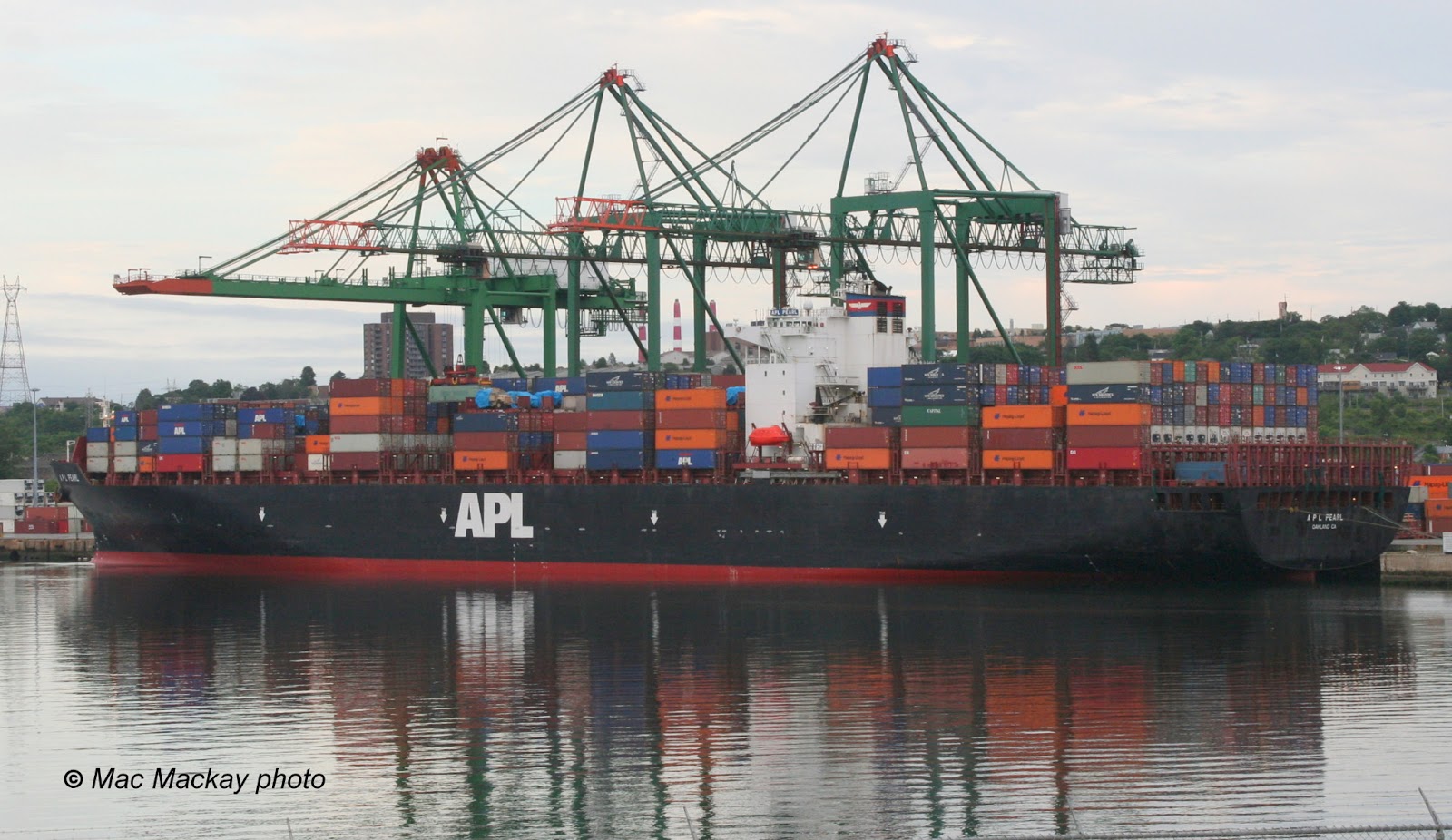 Shipfax: APL Pearl, G-6 first timer