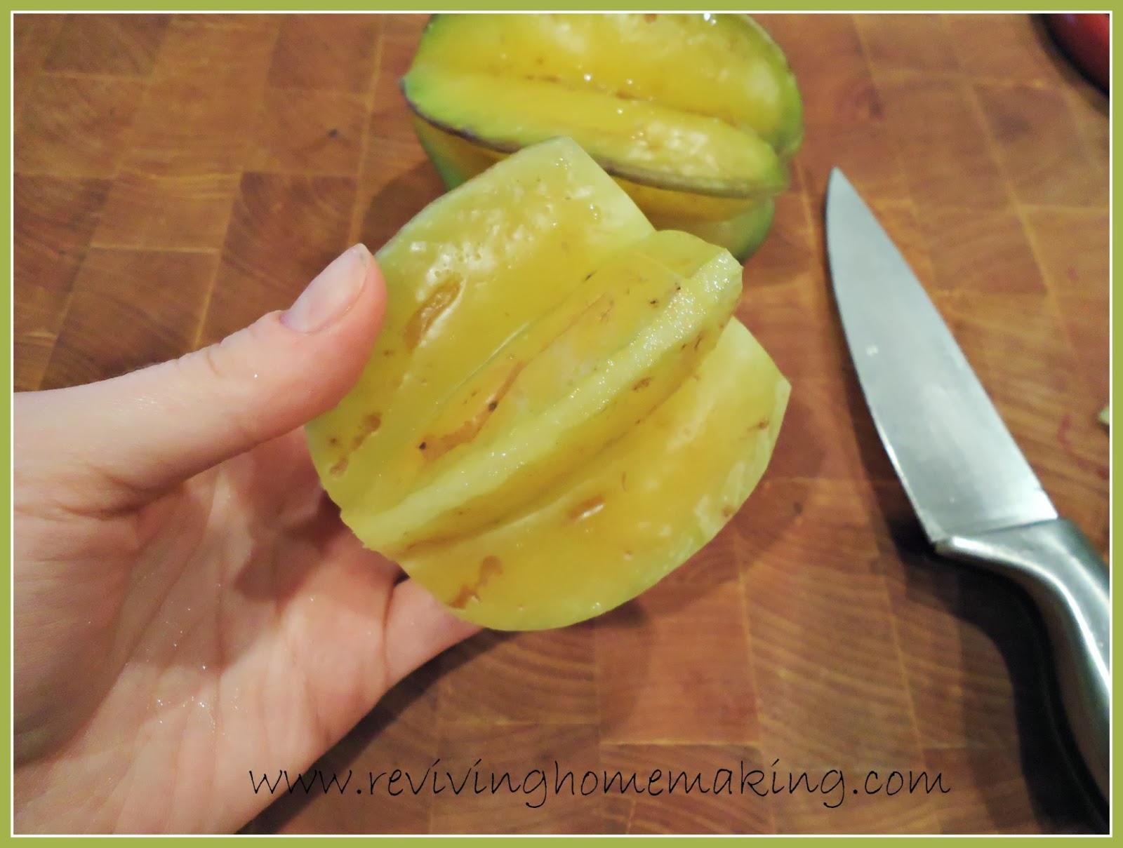 Reviving Homemaking: How To Prepare a Starfruit