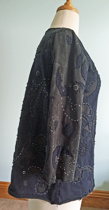 Alabama Chanin A-line top, modified - Gather & Make