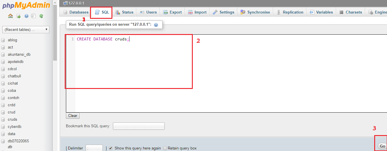Membuat Database MySQL Baru Dengan PHPMyAdmin - emod