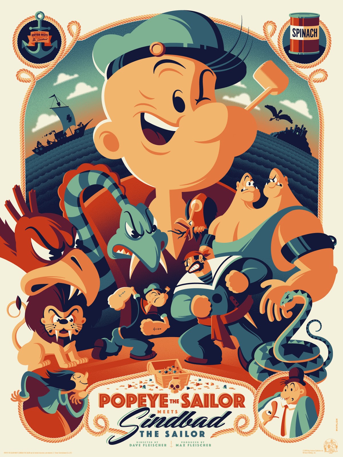 INSIDE THE ROCK POSTER FRAME BLOG: Tom Whalen Popeye The Sailor Meets ...