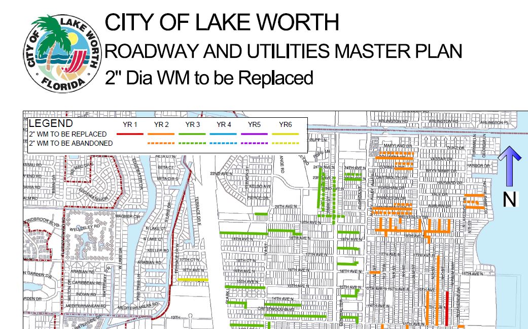 Lake Worth Beach City Limits: The City of Lake Worth's water line ...