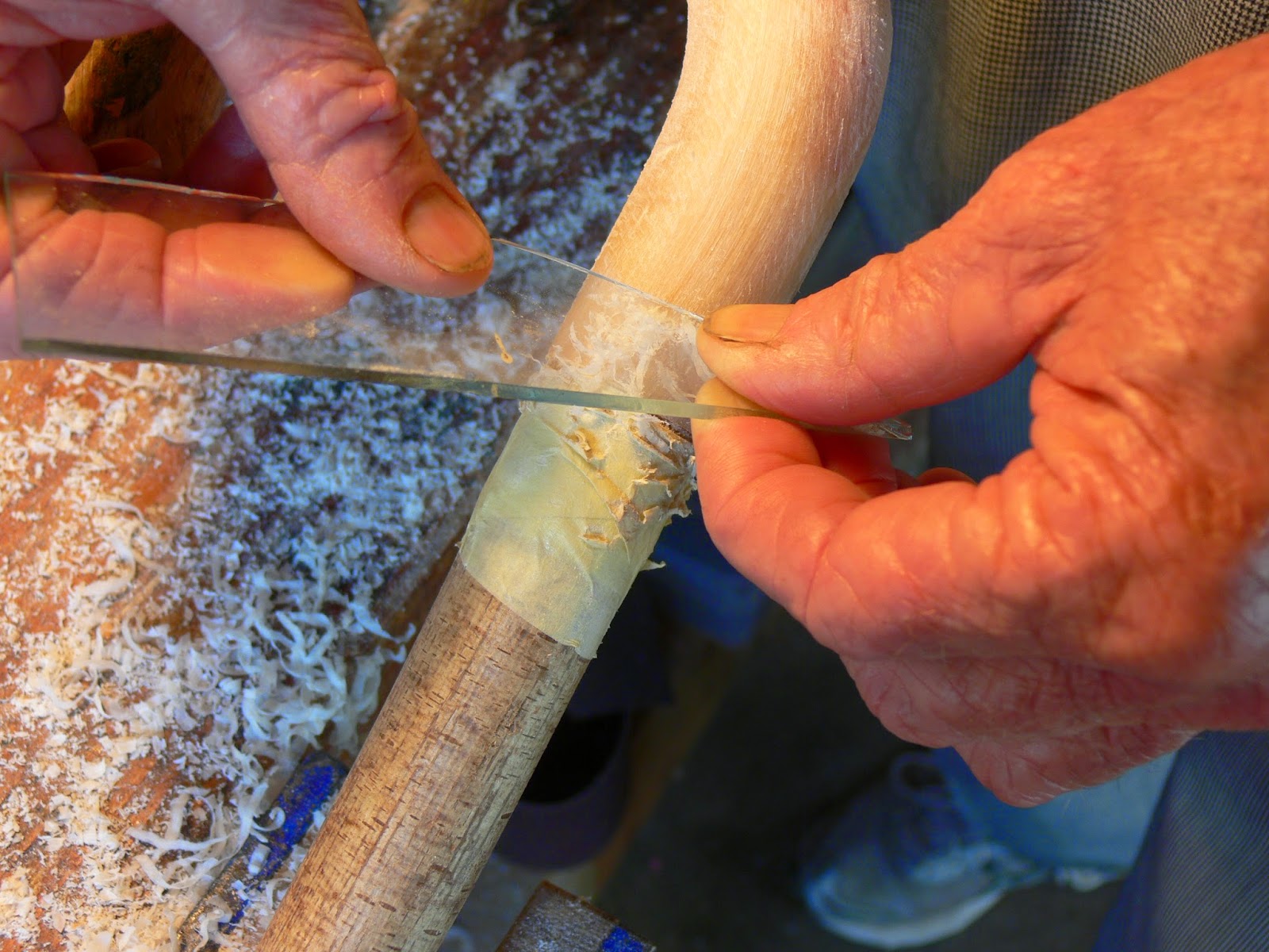Woolshed 1: Shepherd's Crook. How to make a horn-headed crook