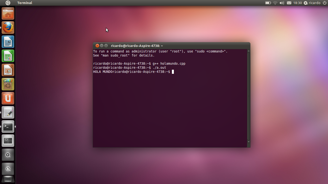 LENGUAJE ENSAMBLADOR: PRACTICA # 3: "HOLA MUNDO" EN LINUX