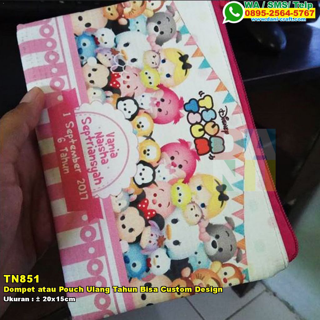 Dompet Atau Pouch Ulang Tahun Bisa Custom Design | Souvenir Pernikahan