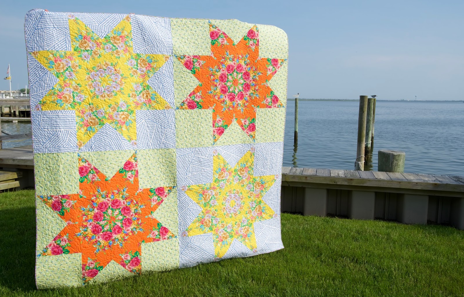 Sew Some Sunshine: Big Star Finish