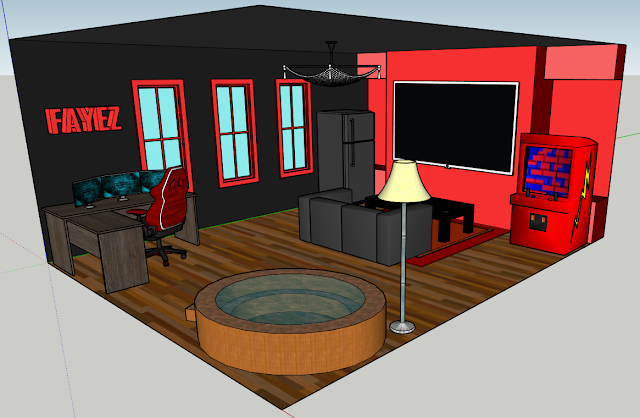 Fayez Ahmed: Gaming Room - SketchUp