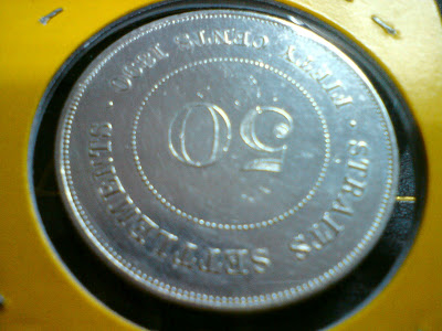 711CollectionStore: 50 Cents Queen Victoria Straits Settlements Silver Coin 1890H