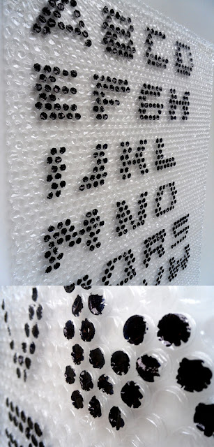 1073958957: Bubble Wrap Typography