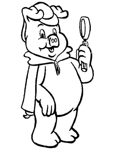 Planse de colorat si fise pentru copii: PORCUL - PLANSE de colorat cu ...