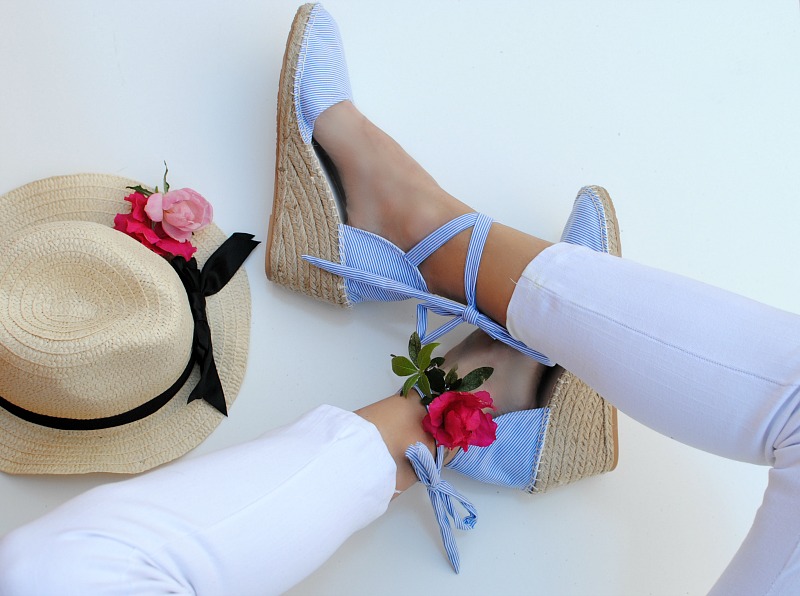 Trash To Couture: DIY Espadrille Wedges