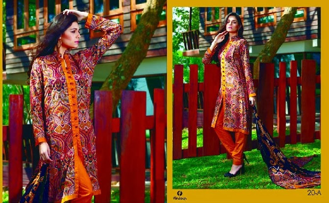 Firdous Digital Viscose Collection 2014-2015 | Firdous Linen Collection ...