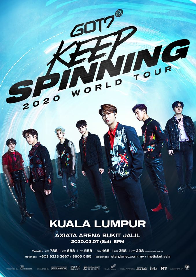 GOT7 2020 'Keep Spinning' World Tour Is Coming to KL on 7 March